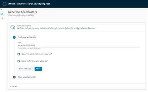 Use Vmware Tanzu Application Accelerator With The Azure Spring Apps