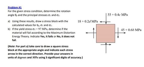 Solved MPa MPa Problem For The Given Chegg Com