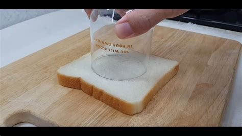 유리컵 하나만 있으면 됩니다 아침 원팬 계란 치즈 토스트 1분만에 만드는 식빵 레시피 Youtube