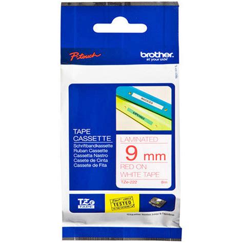 Brother P Touch Tape Mm Red White Tze Hunt Office Uk