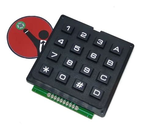 matriz teclado botones plastico 4x4 pic avr arduino 5 990 en viña del