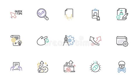 5g Internet Quick Tips And Recovery File Line Icons For Website