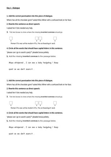 Grammar 5 A Day Questions Year 6 Sats Revision Teaching Resources