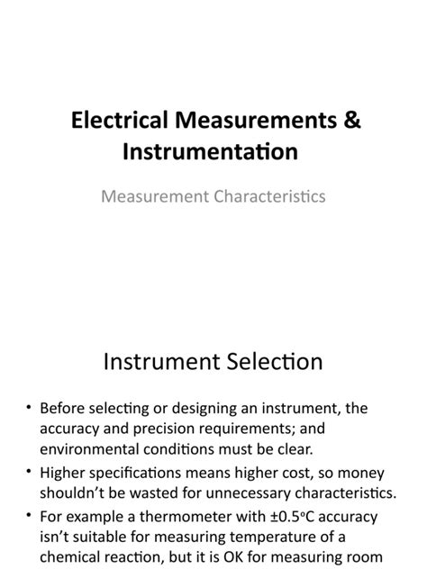 02 Measurement Characteristics Pdf Errors And Residuals Observational Error