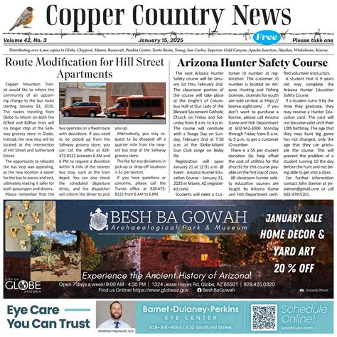 Copper Country News January The Copper Country News