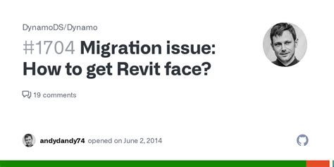 Migration Issue How To Get Revit Face · Issue 1704 · Dynamods Dynamo · Github