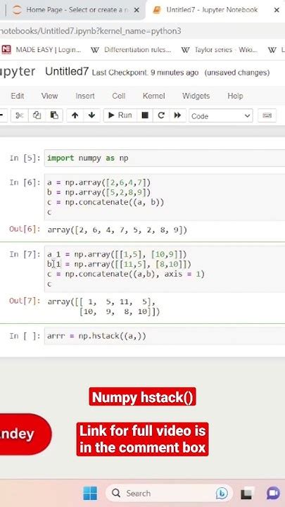 Numpy Stacking Hstack 🔥 Shorts Shortvideo Viral Numpy Youtube