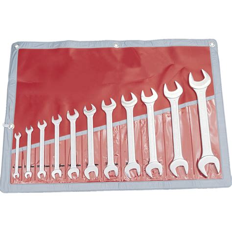 Metric Open Ended Spanner Set 6 32mm Set Of 11 Chrome Vanadium Steel TPC2000