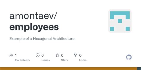 Github Amontaev Employees Example Of A Hexagonal Architecture