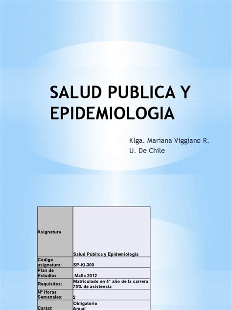 Salud Publica Y Epidemiologia Descargar Gratis Pdf Epidemiología