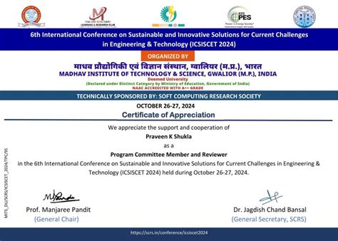 Dr Praveen Kumar Shukla On Linkedin Sustainable Engineering Technology Innovation Conference