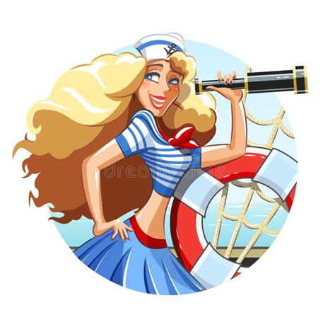 Sailor Girl Pin Up Stock Vector Illustration Of Adult 22347511