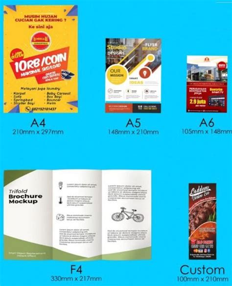 Cetak Brosur Leaflet Folio