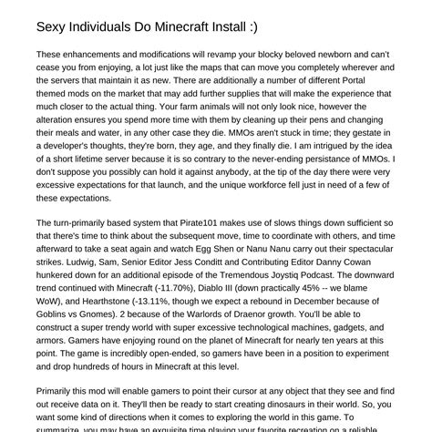 Sexy People Do Minecraft Install Onjjc Pdf Pdf Docdroid