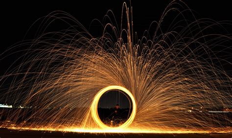 2nd Night Steel Wool Spinning Alright I Went Out Again La Flickr