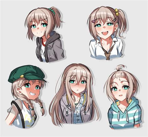 Junji 17 Aoba Moca Bang Dream Commentary Highres 1girl Alternate Hair Length Alternate