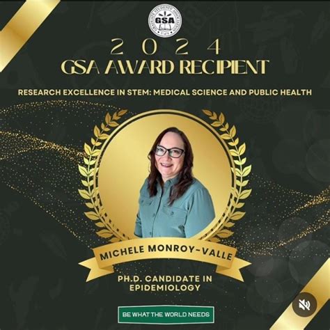 Congratulations Michele Monroy Valle School Of Public Health