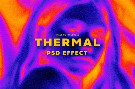 Premium PSD Thermal Heatmap Texture PSD Image Effect