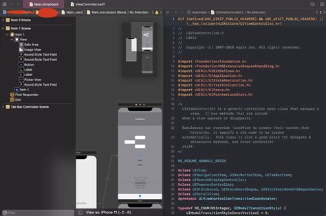 Ios Xcode Assistant Not Showing The View Controller When Trying To
