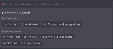 no way to dismiss history and ai command suggestions with keyboard · issue 3610 · warpdotdev