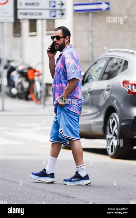Milan Italy 05th May 2024 Milan Celebrity Sightings Adam Sandler
