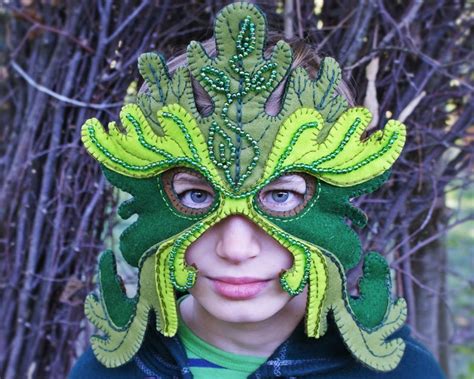 Leaf Mask Pdf Pattern Etsy