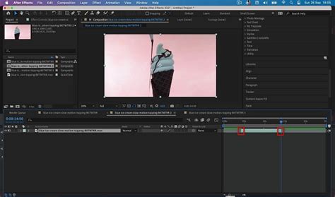 Как обрезать кадр в Adobe After Effects