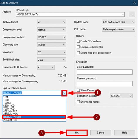 What V Parm Do I Used For 7zip Cmd Line To Dup W10 7ziip Split To Vol Windows 10 Forums