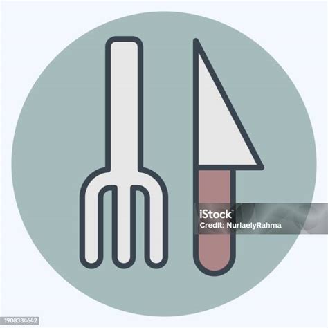 아이콘 커트러리 플라스틱 오염 기호와 관련이 있습니다 색상 메이트 스타일 심플한 디자인 편집 가능 간단한 일러스트레이션 0명에 대한 스톡 벡터 아트 및 기타 이미지 Istock