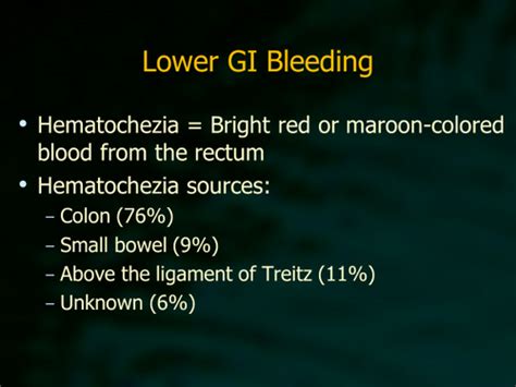 Lecture 42 Clinical Gi Intestines 1 Lower Gib Flashcards Quizlet
