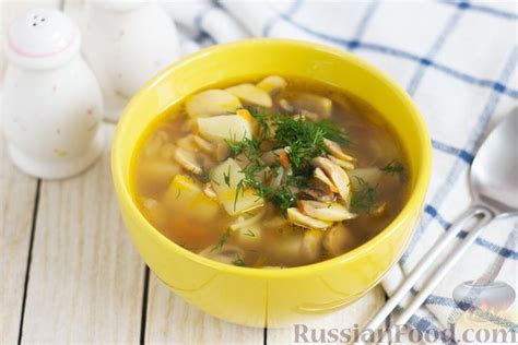 Суп из шампиньонов, рецепты на RussianFood.com: 291 рецепт супа из ...