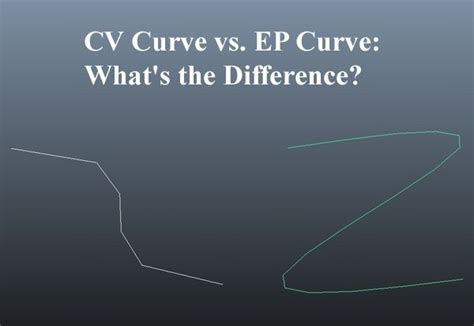 Cv Curve Vs Ep Curve Whats The Difference Curve Different Curves
