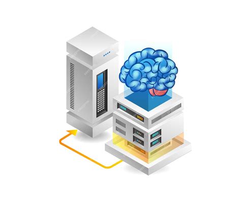 Premium Vector Flat 3d Concept Isometric Illustration Of Artificial