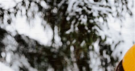 눈 속에서 도넛을 손에 들고 있는 사람 사진 Unsplash의 눈 이미지