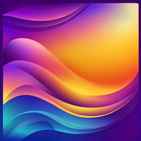 Premium Ai Image Colorful Abstract Background With Waves Generative Ai