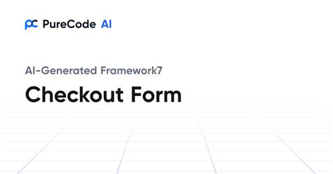 Build Great Framework7 Checkout Form Components Faster Using Ai Tools