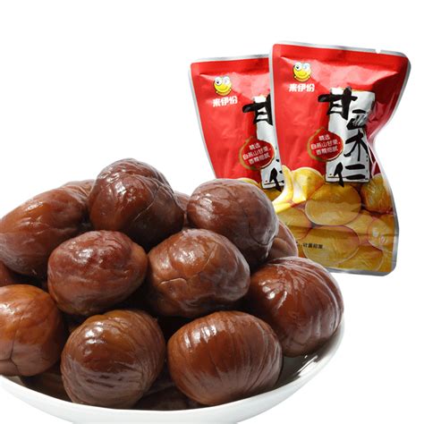 来伊份甘栗仁250g正品网红零食坚果板栗原味栗子仁休闲网红零食虎窝淘