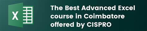 Best Advanced Excel Course In Kuniyamuthur