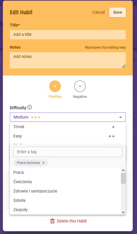 Task Edit Dropdown Menus For Tags And Difficulty Dont Close Themselves