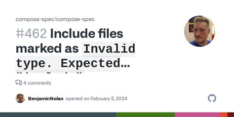Include Files Marked As `invalid Type Expected Include` · Issue 462 · Compose Speccompose