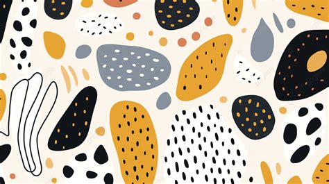 질감이 있는 최신 유행 낙서 원활한 손으로 그린 추상 모양 벡터 패턴 일러스트 패턴 드로잉 패턴 무늬 배경 일러스트 및 사진 무료 다운로드 Pngtree