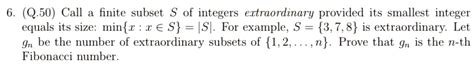 Solved Q50 ﻿call A Finite Subset S ﻿of Integers