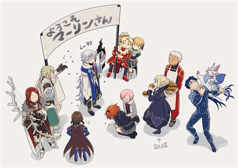 Artoria Pendragon Mash Kyrielight Fujimaru Ritsuka Mordred Cu Chulainn And More Fate