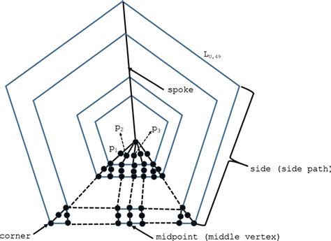 Two Innermost And Two Outermost Pentagonal Layers Of A Pentagonal Face Download Scientific Diagram