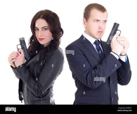 Beautiful Young Women Gun Cut Out Stock Images And Pictures Alamy