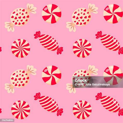 Christmas Peppermint Swirl Candies Seamless Pattern Christmas