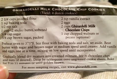 Ghiradelli Chocolate Chip Cookies Artofit