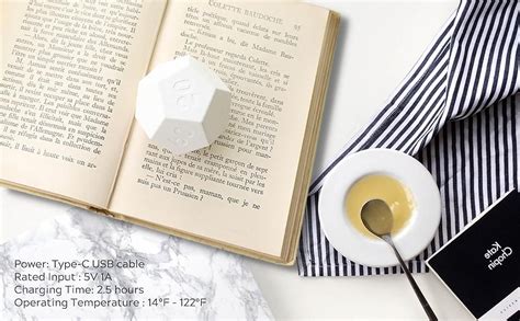 Shptdjtic Rotating Pomodoro Timer Desk Rechargeable Productivity Timer Shower Timer Waterproof