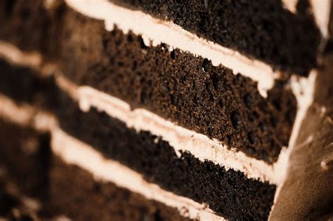 Creamy Chocolate Cake Close Up Free Stock Photo Picjumbo