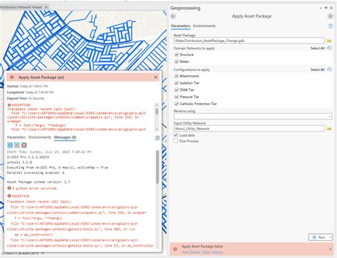 Solved Apply Assets Package Error Esri Community